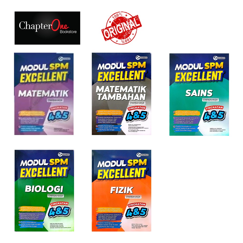 (NUSAMAS) Modul SPM Excellent Tingkatan 4 & 5 (2025) | Shopee Malaysia