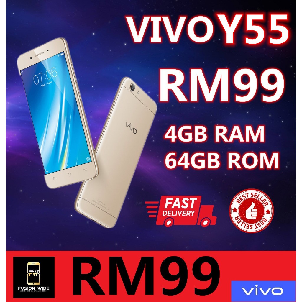 VIVO Y55 4GB RAM/ 64GB ROM CONTITION TIP TOP_PREOWNED 98% LIKE NEW | Shopee Malaysia