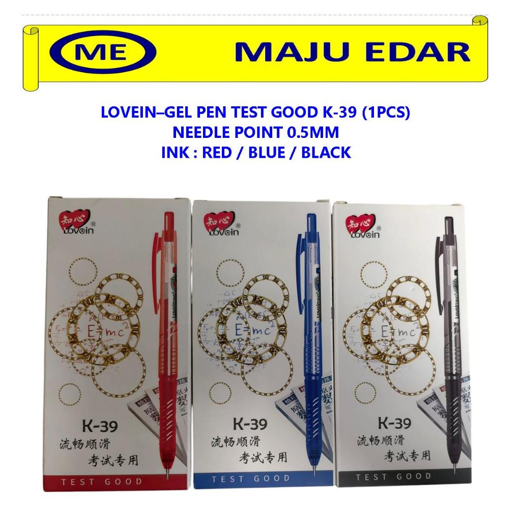 LOVEIN GEL PEN TEST GOOD K-39 (1PCS) 0.5MM | Shopee Malaysia