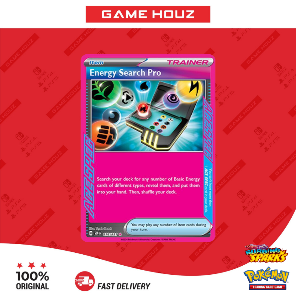(PTCG) Energy Search Pro (176/191) [SV08-Scarlet & Violet Surging Sparks] | Shopee Malaysia