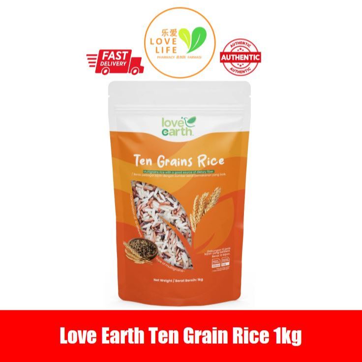 Love Earth Ten Grain Rice 1kg Ten Grains 有机十谷米 | Shopee Malaysia
