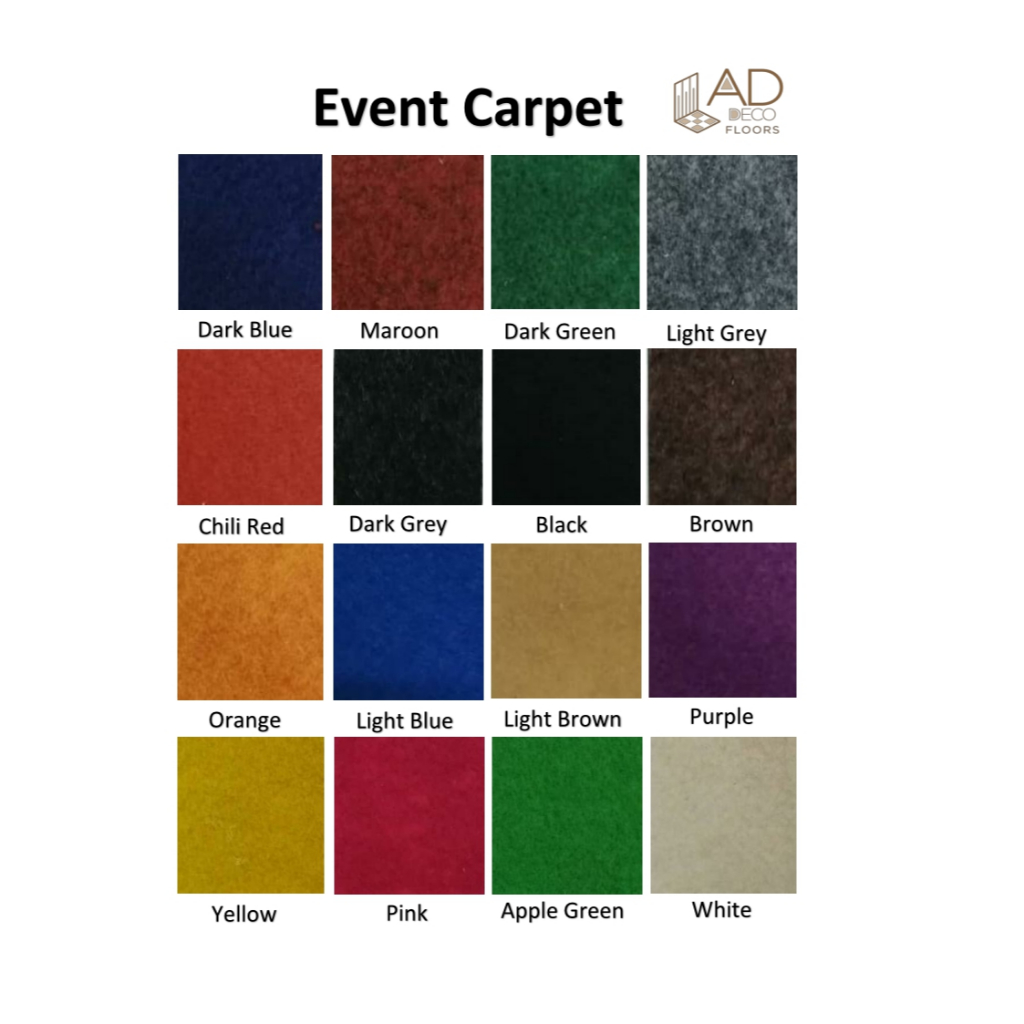 Event Carpet / Needle Punch Carpet (1.83 M x 25 M) - For Temporary ...