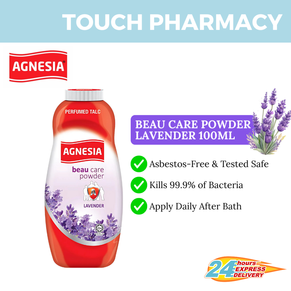 AGNESIA Beau Care Powder Lavender 100G | Shopee Malaysia