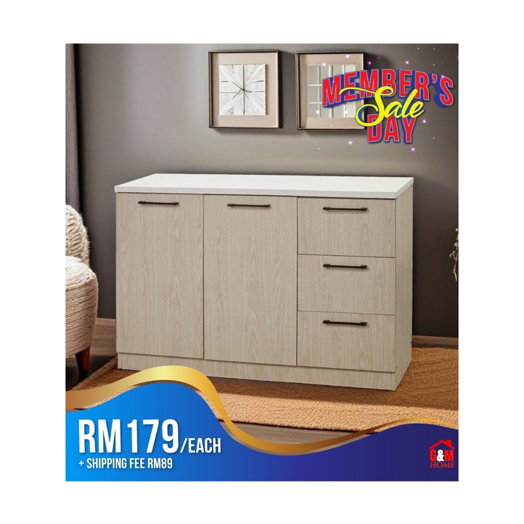 G&M Kitchen Cabinet With Door & Drawer / Almari Dapur / Storage Cabinet ...