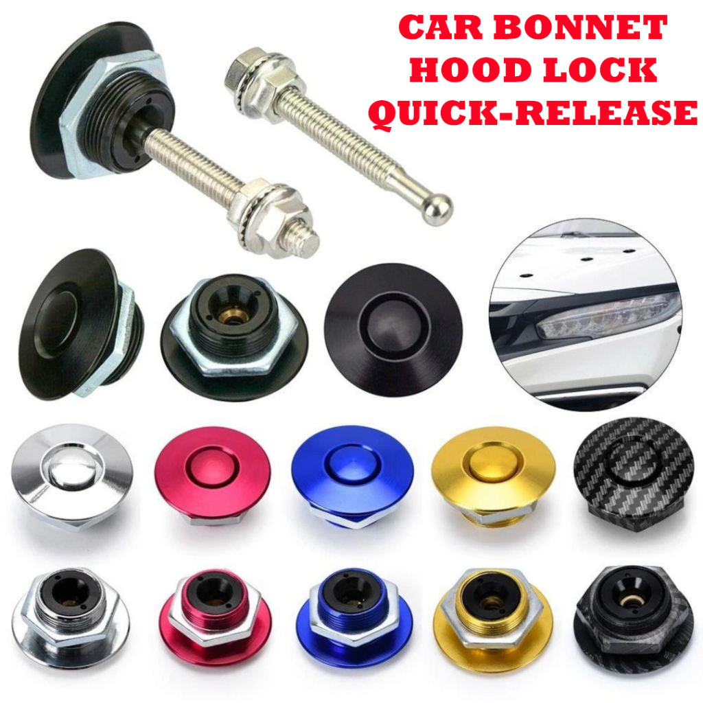 Quick Release Car Push Button Bonnet Hood Lock Clip Pin High ...