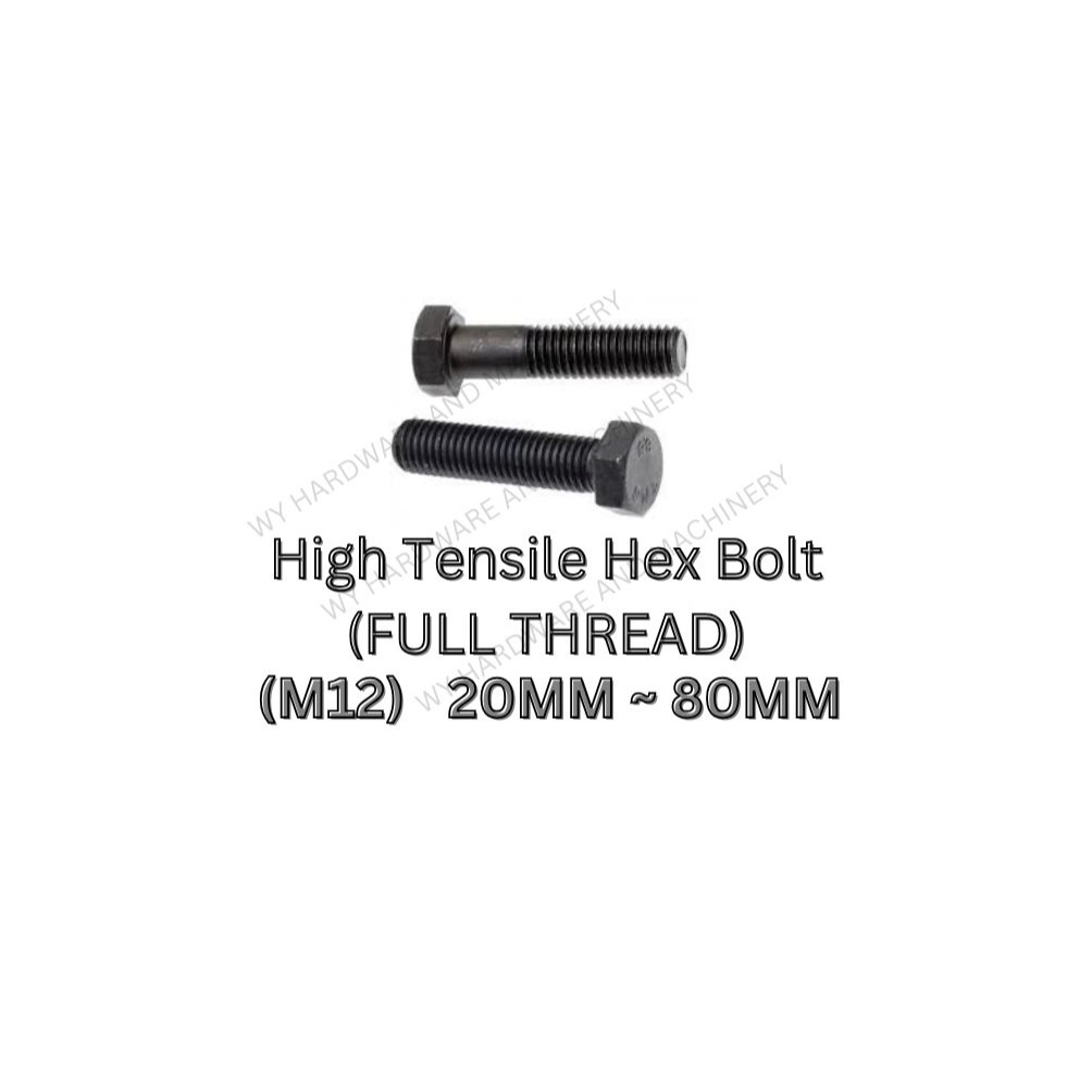 M12 Hex Bolt Skru M12 High Tensile Bolt Hex Nut Washer Hexagon Screw ...