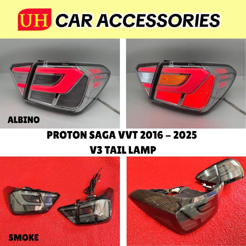 PROTON SAGA VVT 2016 - 2025 V3 LED TAIL LAMP LIGHT LIGHTS | Shopee Malaysia