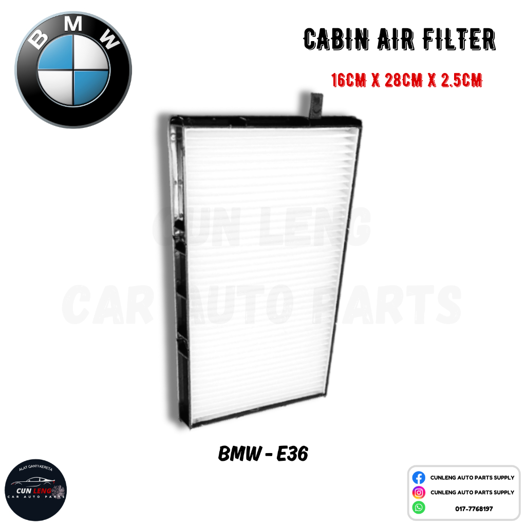 📣Top Quality📣 BMW E36 Car Aircond Cabin Air Filter | Shopee Malaysia