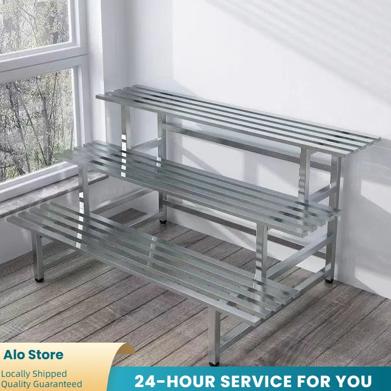 Garden Rack Ladder Rack Rak Stainless Steel Flower Rack Stand Outdoor ...