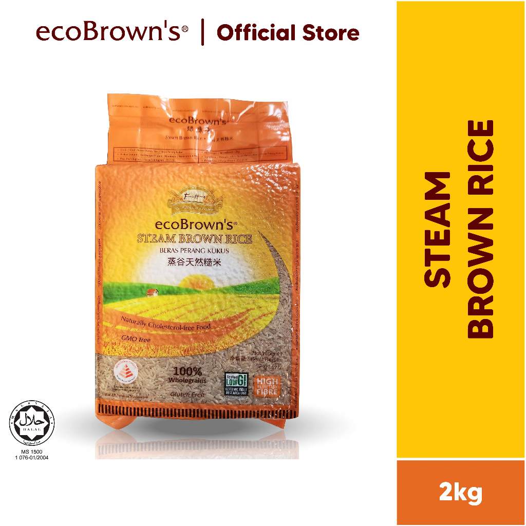 ecoBrown's Steam Brown Rice [2kg] | Shopee Malaysia