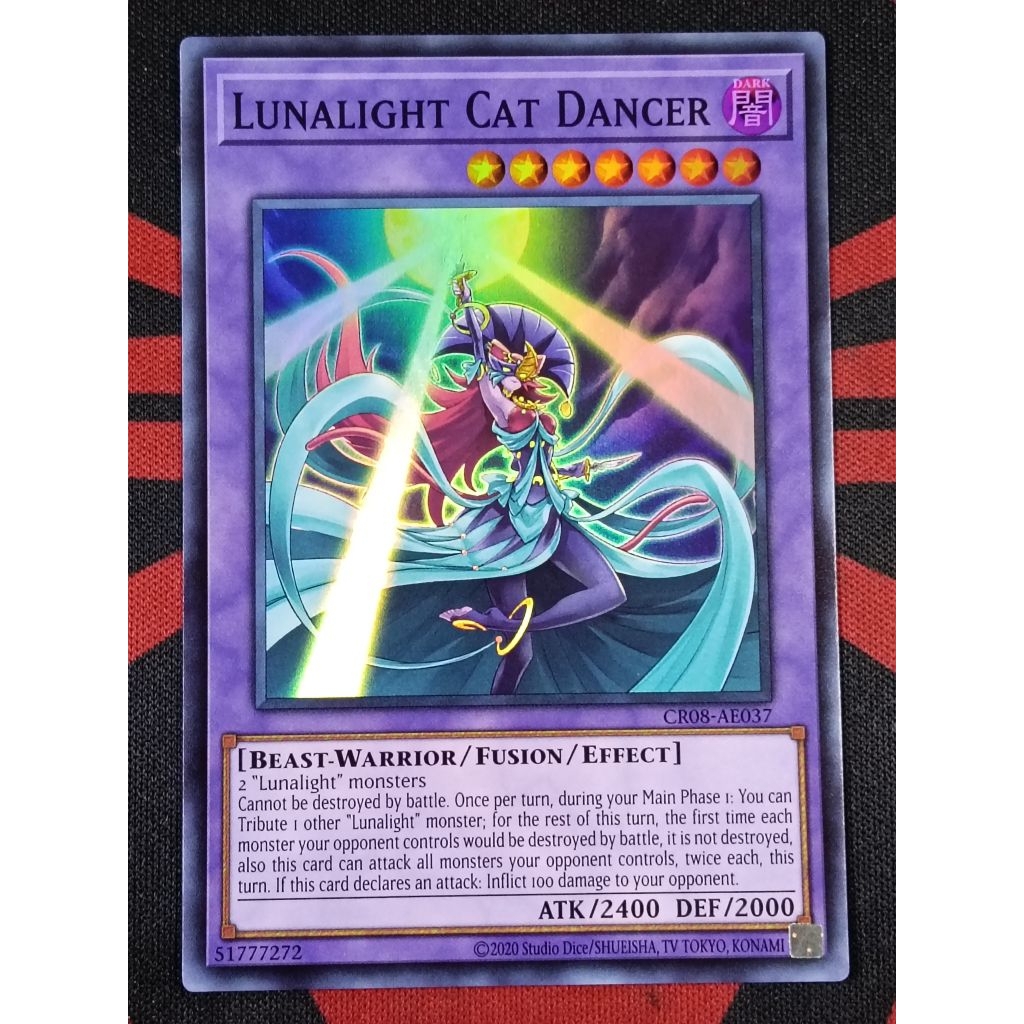 YUGIOH KONAMI CR08-AE037 Lunalight Cat Dancer (SR) | Shopee Malaysia