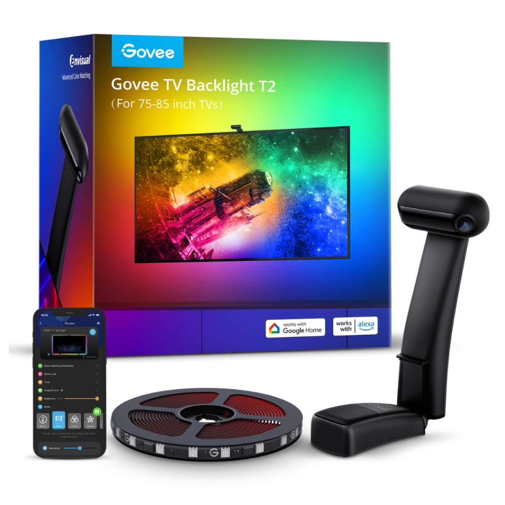 Govee Envisual TV Backlight T2 Wifi TV LED Backlights with Dual Cameras ...