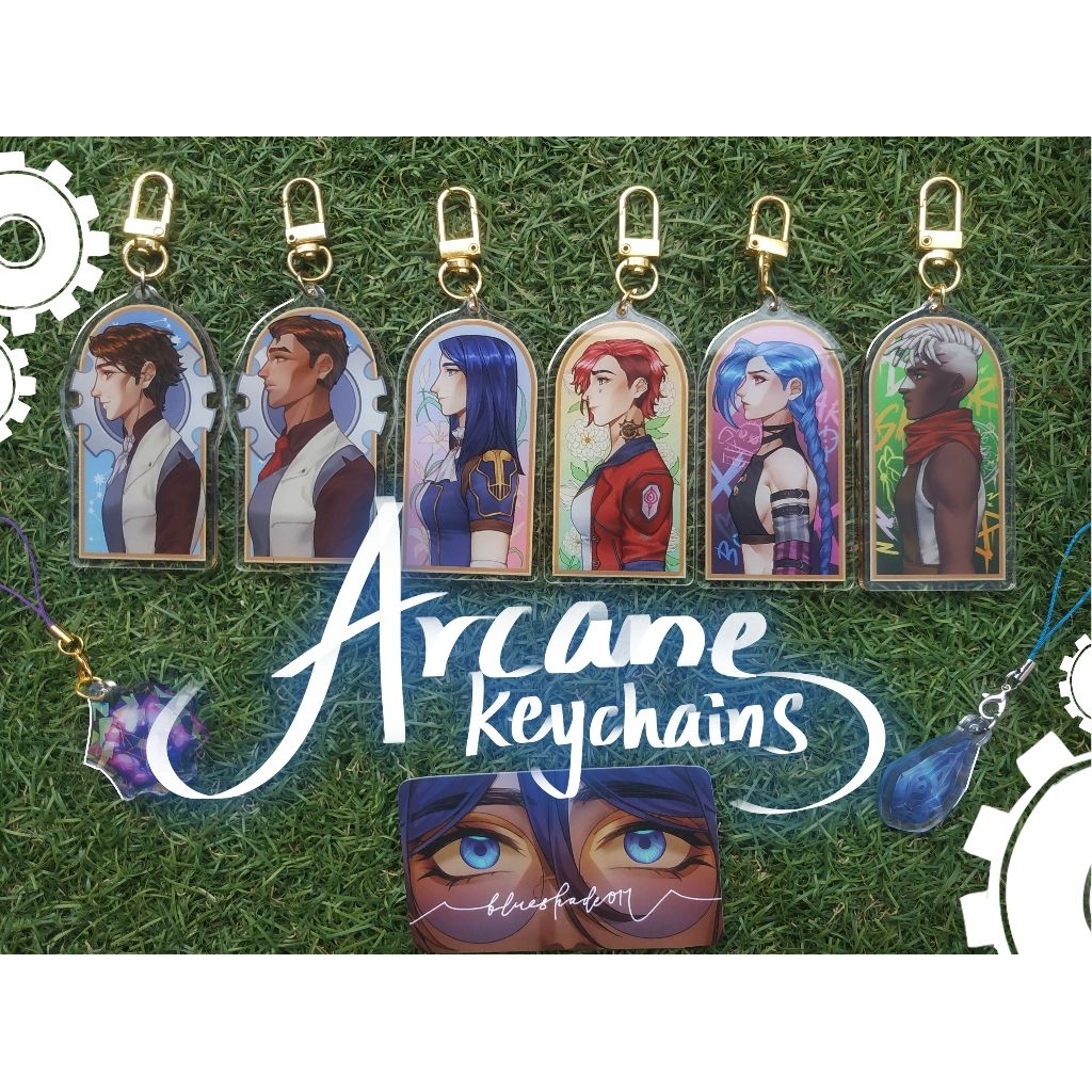 Arcane: League of Legends Acrylic Keychains + Phone Charm | Fan Merch ...