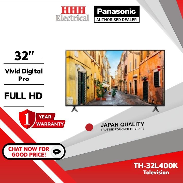 Panasonic 32" Television LED,HD TV TH-32L400K with Vivid Digital Pro ...