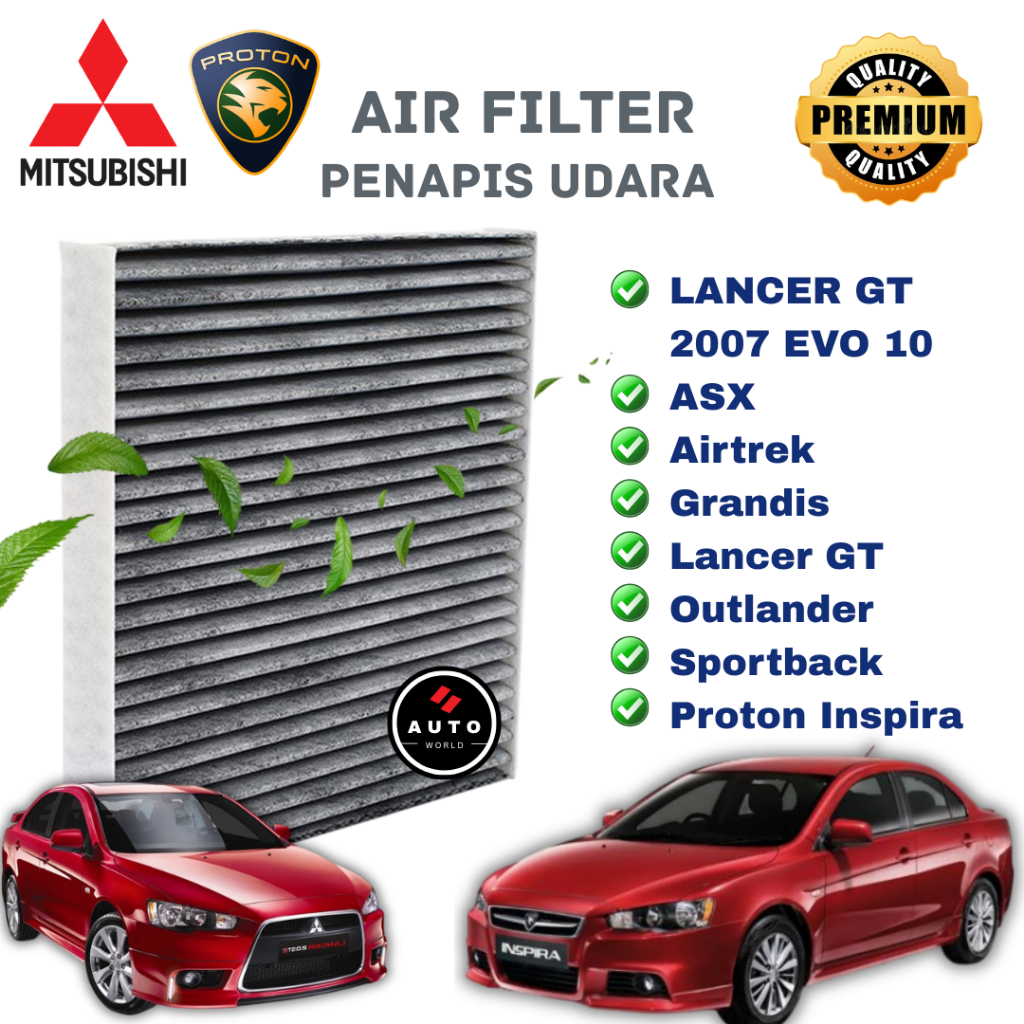 Cabin Filter Lancer GT Inspirs ASX Air Cond Filter Mitsubishi Airtrek ...
