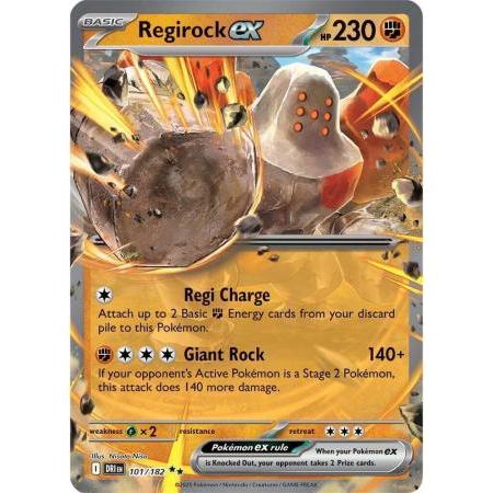 Regirock ex / 101/182 / Ultra Rare / Scarlet & Violet Destined Rivals ...