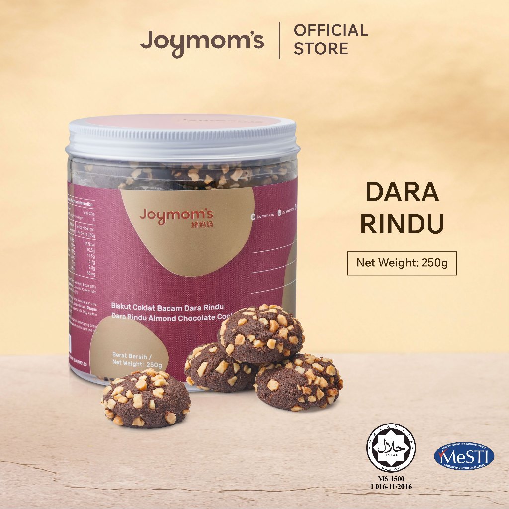 Joymom's PREMIUM Hari Raya Cookies:Biskut Dara Rindu(Almond Chocolate ...