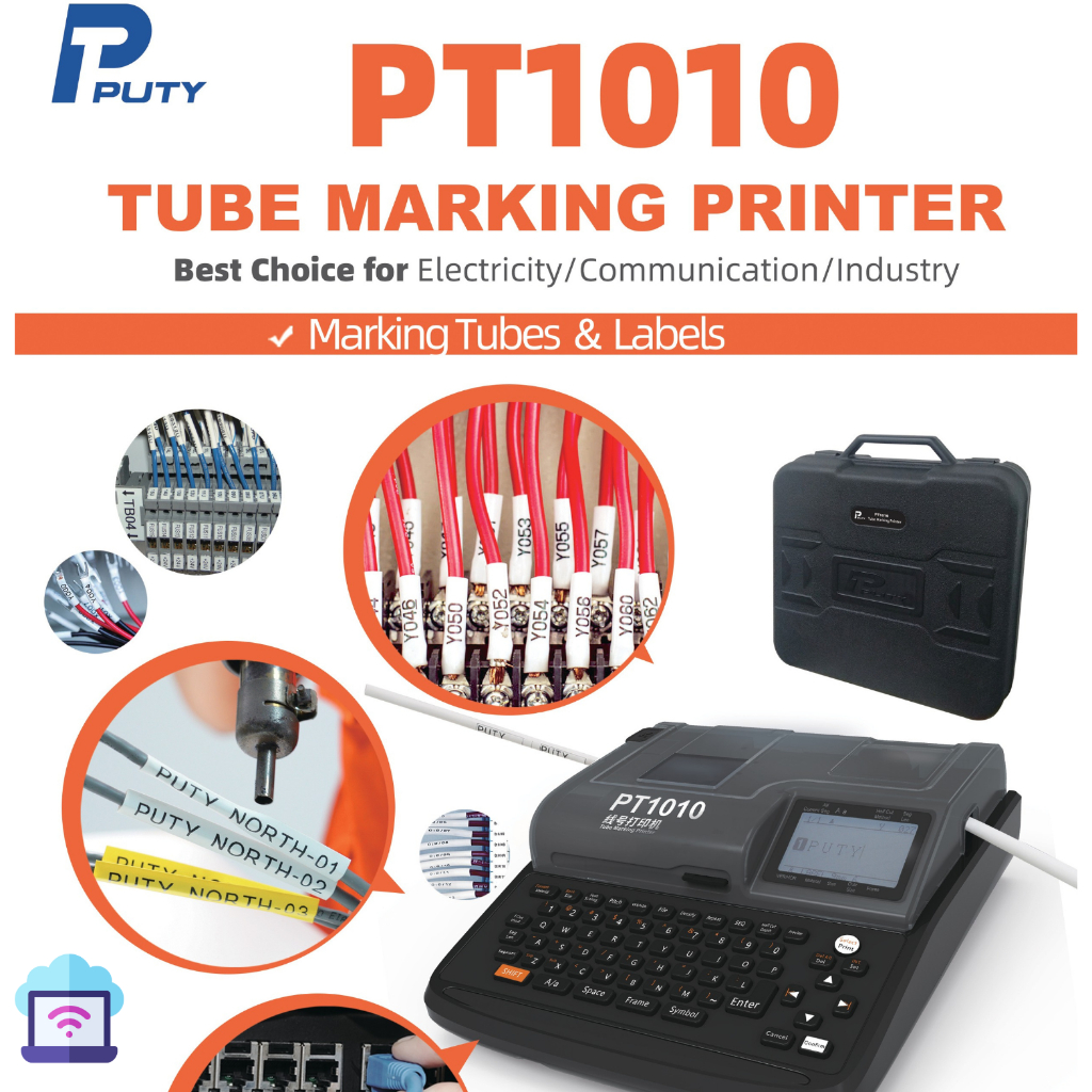 PT1010 PUTY Label& Tube Printer Industrial Cable ID Printer Electronic ...
