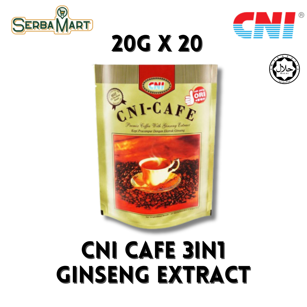 CNI Cafe 3in1 Ginseng Extract (20 sachet) | Shopee Malaysia
