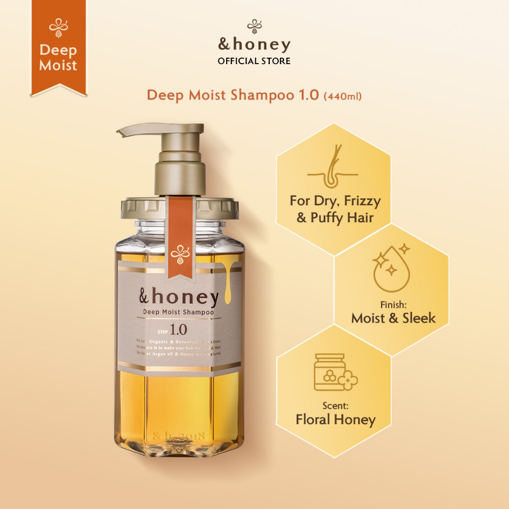 &honey Deep Moist Shampoo 1.0 (440ml) | Shopee Malaysia
