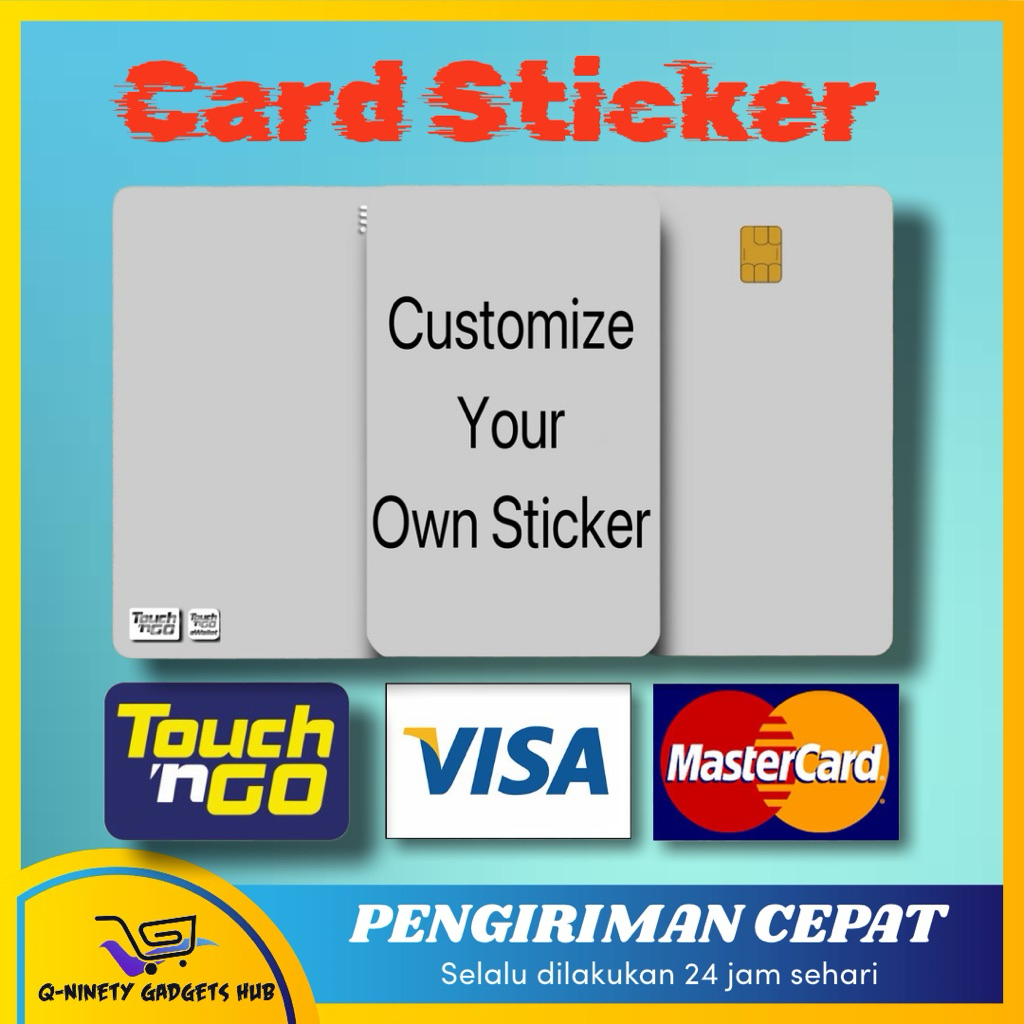 Custom Make Touch n Go Card Sticker Cover TNG / MASTER / VISA / CREDIT ...