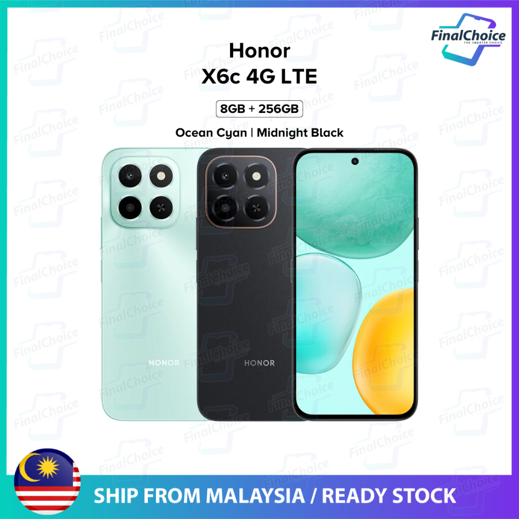 Honor X6c 4G LTE/NIC-LX2 (8GB+256GB) Original Honor Malaysia Warranty ...