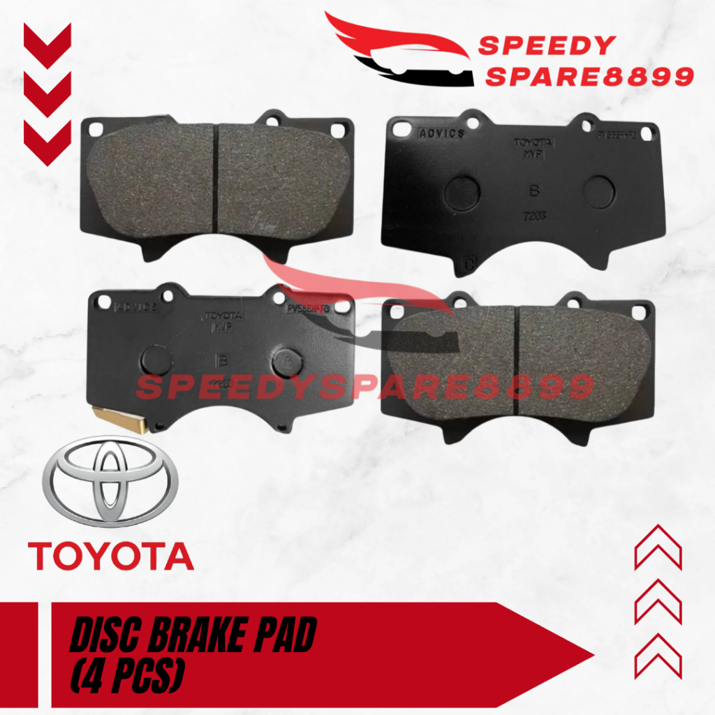 Front Disc Brake Pad for Toyota Hilux Revo GUN125 GUN126 / Fortuner 2.4 ...