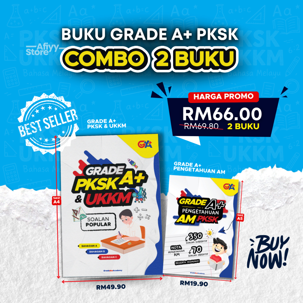 COMBO BUKU GRADE A+ PKSK & UKKM + BUKU GRADE A+ PENGETAHUAN AM PKSK ...