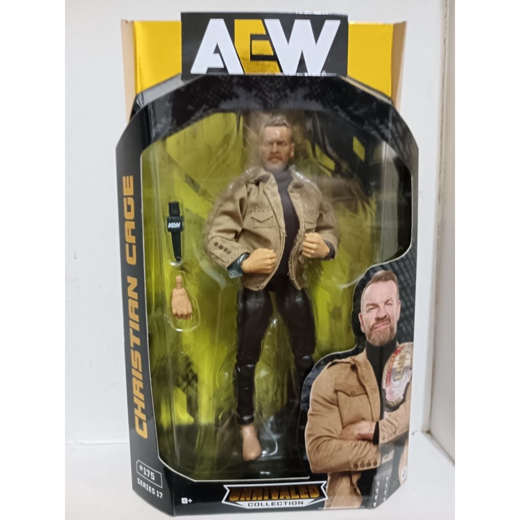 Jazwares AEW Unrivaled 17 Christian Cage Wrestling Action Figure ...