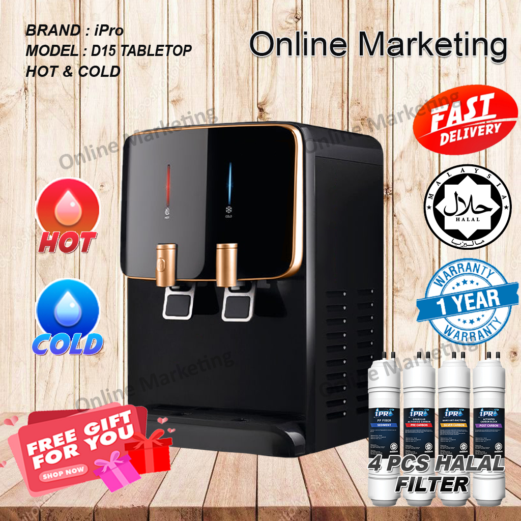 IPRO Mild Alkaline Water Dispenser 3 Suhu Model: D17 Hot & Normal & Cool / D15 Hot & Cold With 4 ...