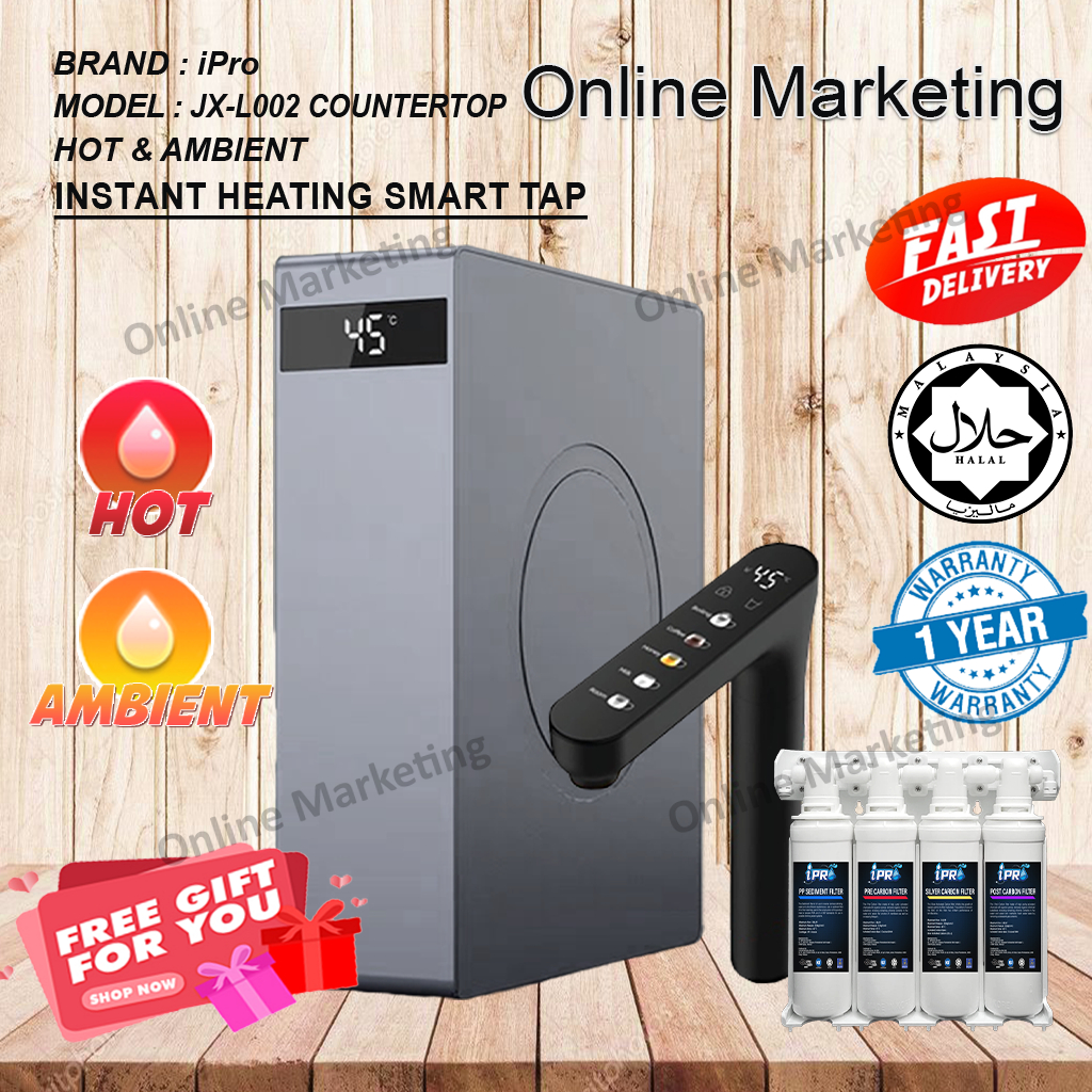 IPRO Instant Water Tap Smart Instant Hot Purifier JX-L002 - 4 Stage ...