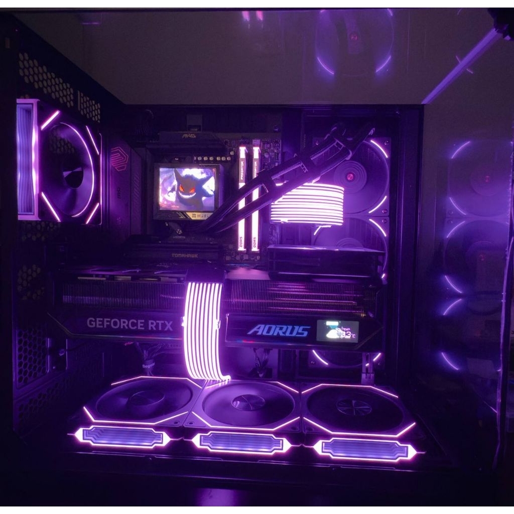 Gengar Mode ON | Black & Purple Power Rig PC CUSTOM ANSURAN MUDAH ...