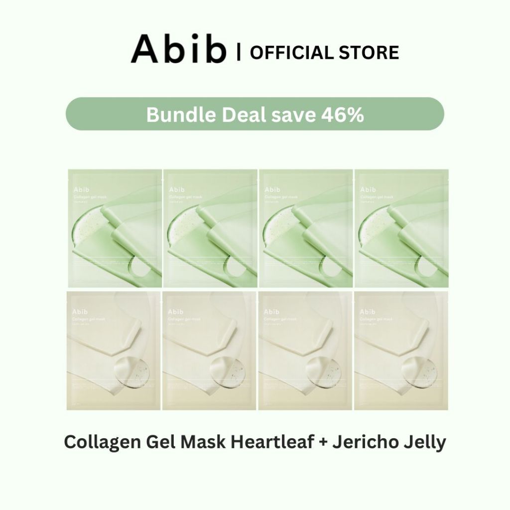 Abib Collagen Gel Mask Heartleaf & Jericho Rose Jelly (4ea + 4ea) | Shopee Malaysia