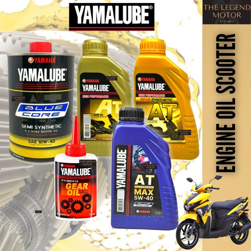 Yamalube Scooter AT 4T 10W-40 20W-40 Semi Synthetic Gear Oil Engine ...