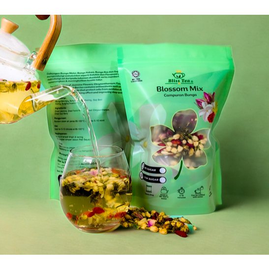 Bliss Tea Blossom Mix-HALAL-Herbal Tea- Natural ingredients - No Added ...