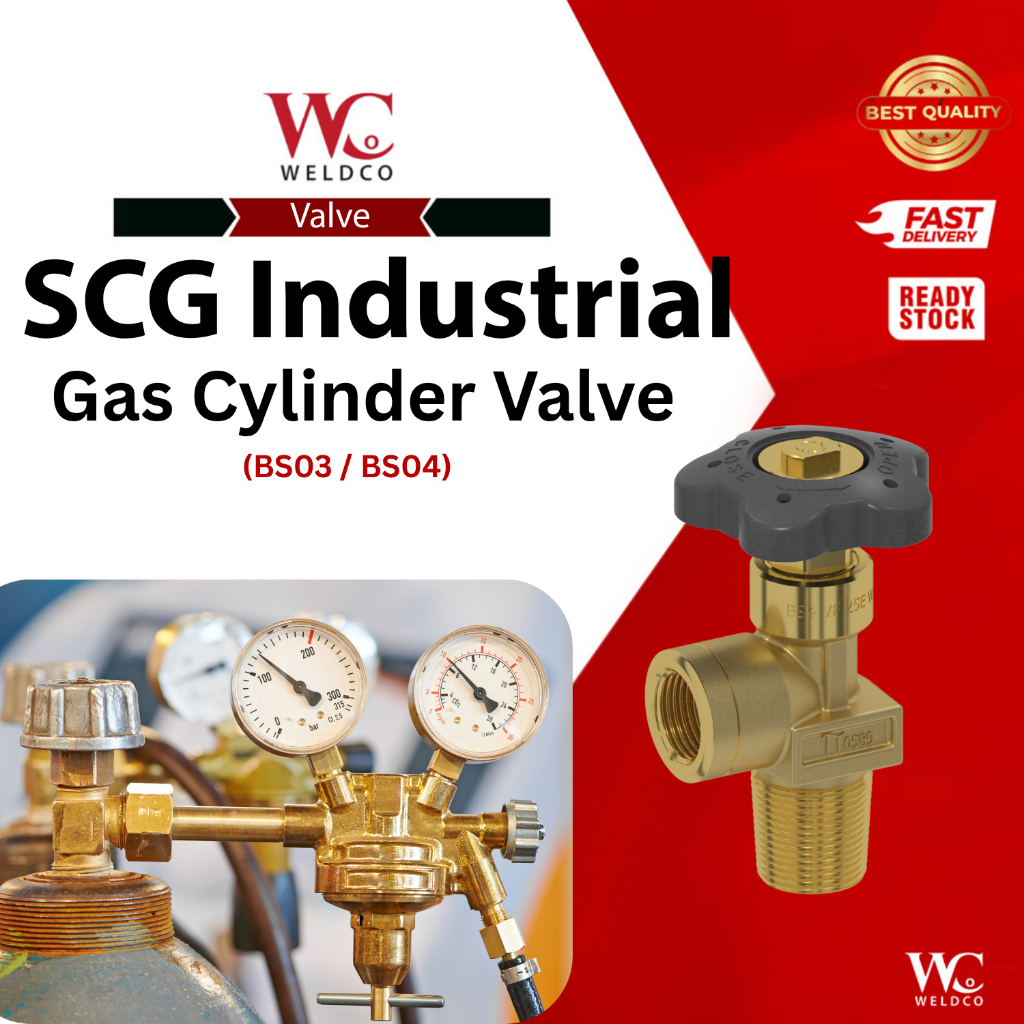 SCG BS03 / BS04/ UNI Valve Industrial Gas Cylinder Valve 🔥PREMIUM ...