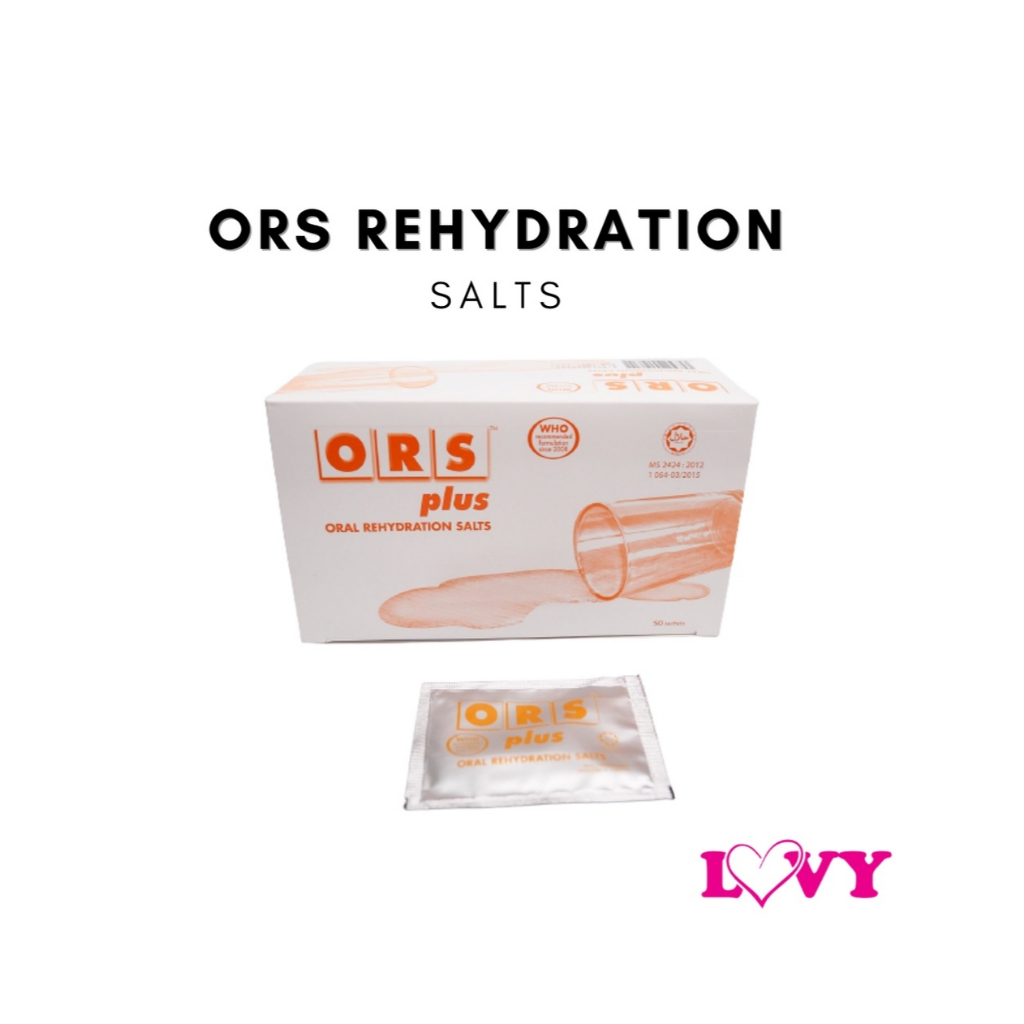 ORS PLUS ORAL REHYDRATION SALTS 50 SACHETS (1 BOX) | Shopee Malaysia