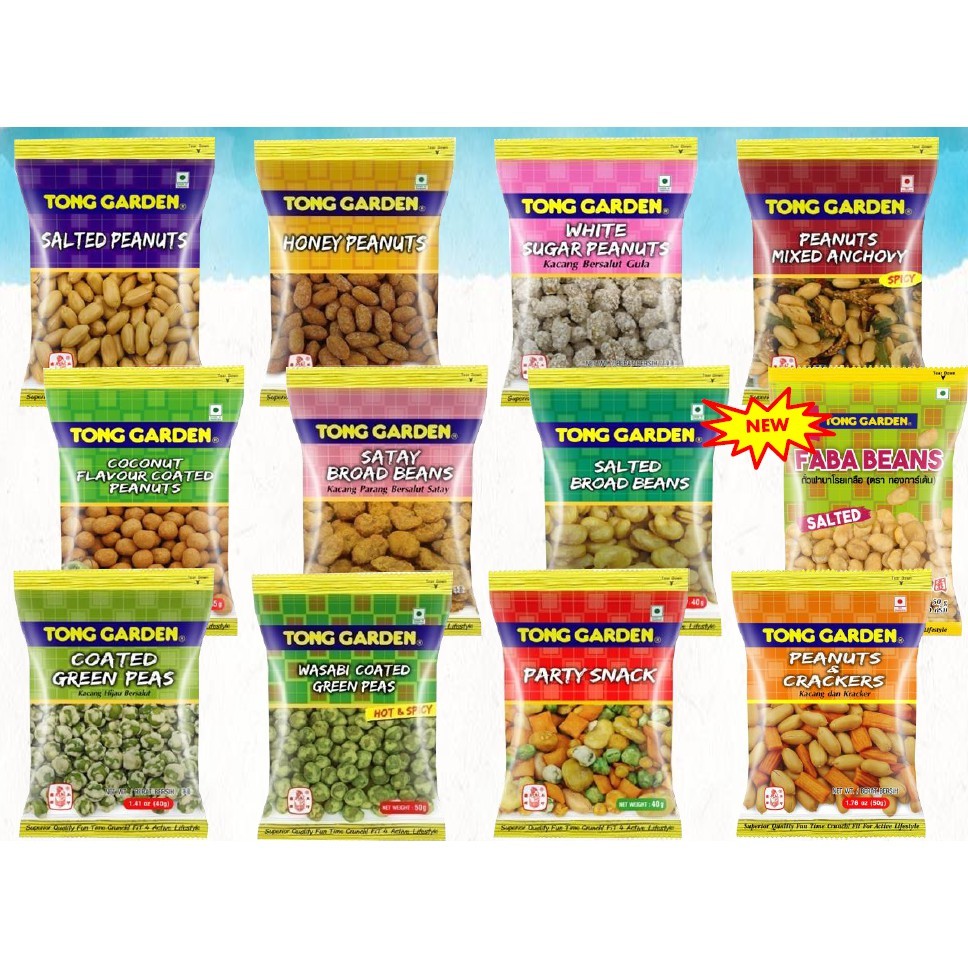 Tong Garden Peanuts ( 1 bag = 12packs ) - Assorted Flavour | Shopee ...