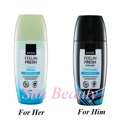Feelin Fresh Antiperspirant For Her / For Him Cooling Fresh Deodorant ...