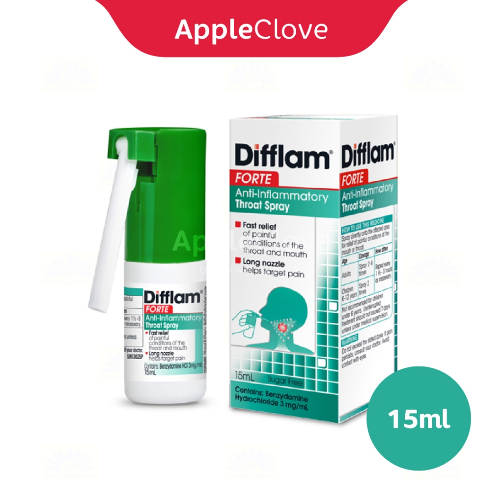 Difflam Forte Sore Throat Spray - 15 ml | Shopee Malaysia