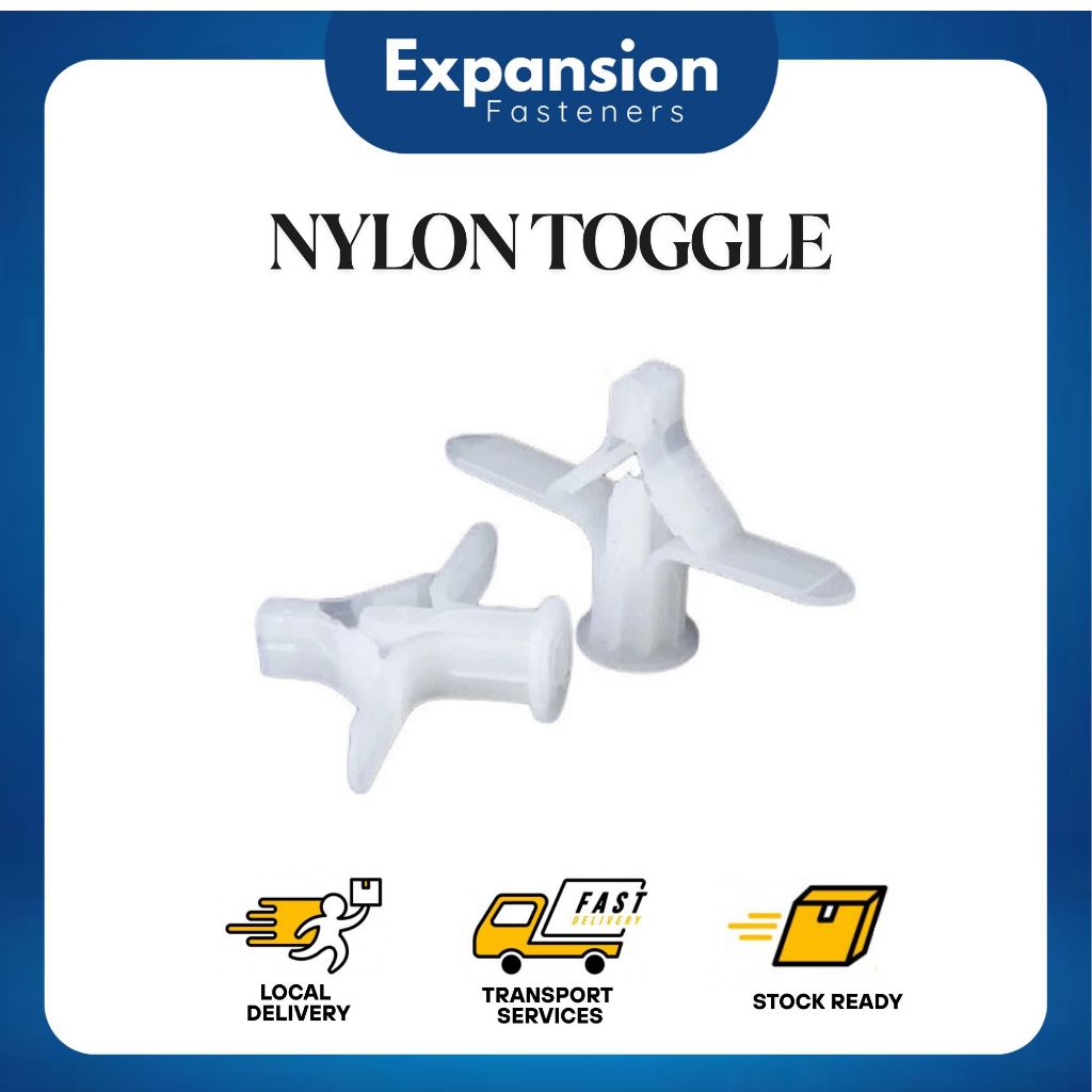 NYLON TOGGLE Nylon Butterfly Wall Plug for Hollow Partition Wall Ceiling Plaster Screw Plug ...