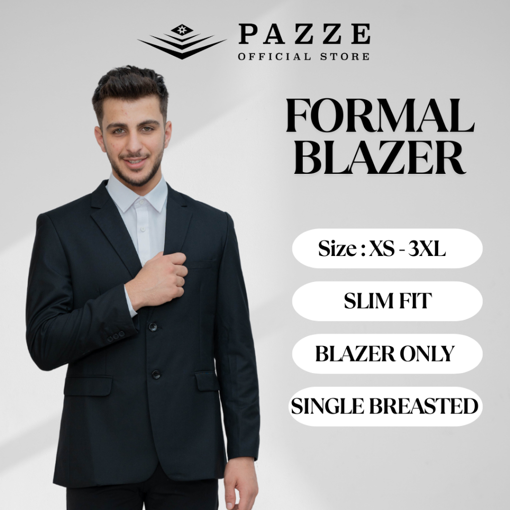 Pazze Formal Blazer Single Breasted Slim Fit Cutting Size XS-3XL ...