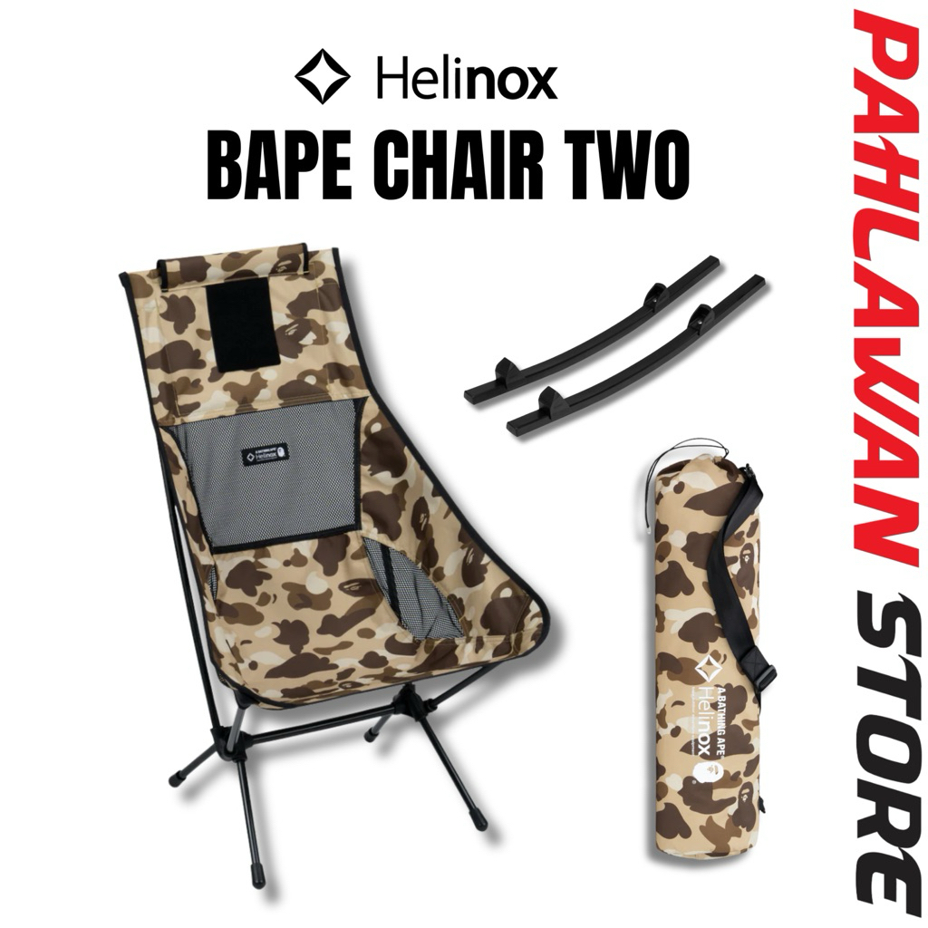Helinox x A Bathing Ape Chair Two + Rocking Foot - Bape Camo | Shopee ...