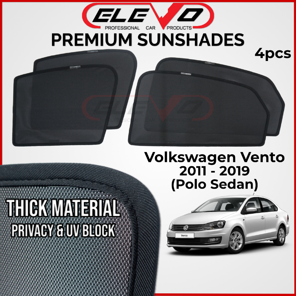 ELEVO Volkswagen Vento Polo Sedan 2011 to 2019 Sunshades Sun Shade ...