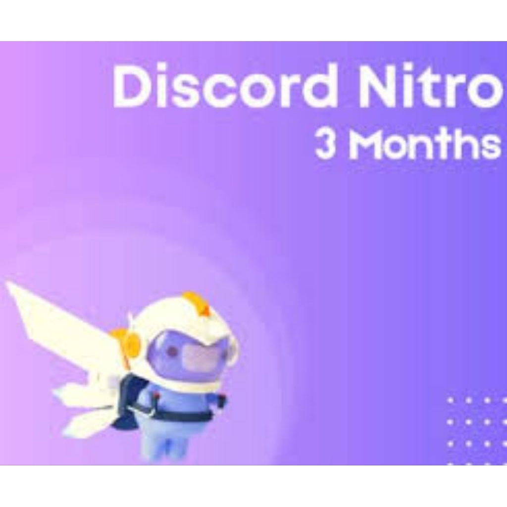 DISCORD NITRO 3 MONTHS (ALL USER) OLD/NEW ACCOUNT CAN | Shopee Malaysia