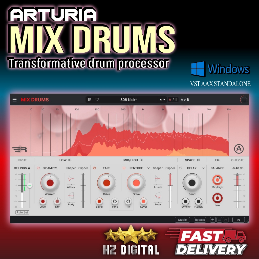 Arturia MIX DRUMS | Transformative Drum Processor | VST AAX Plugin For ...