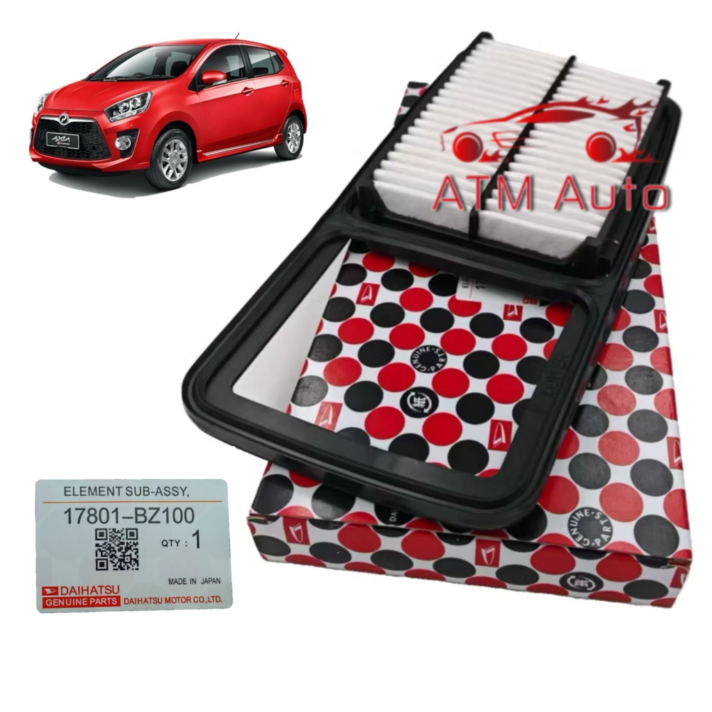 Original Perodua Axia (2014-2016) Air Filter / Element S/A, Air Cleaner ...