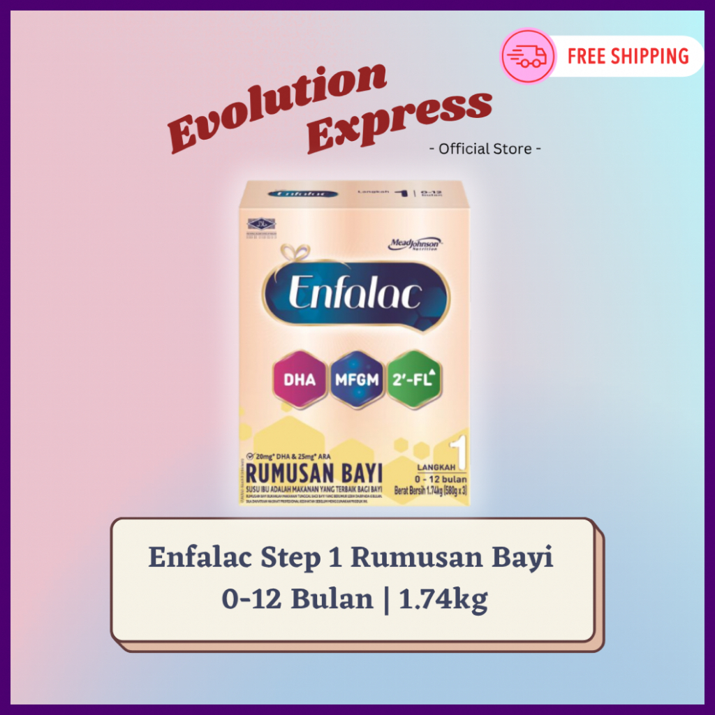 Enfalac Baby Step 1 Infant Formula (0-12M) 500g/900g/1.74kg/2.32kg ...