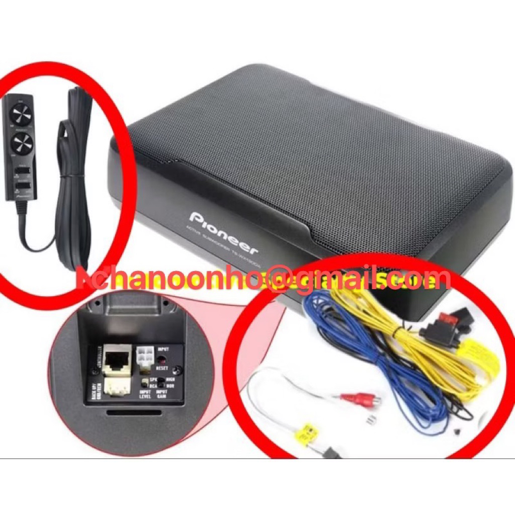 Woofer Volume Control + Connection Cord Sub Under Pioneer TS-WX130DA ...