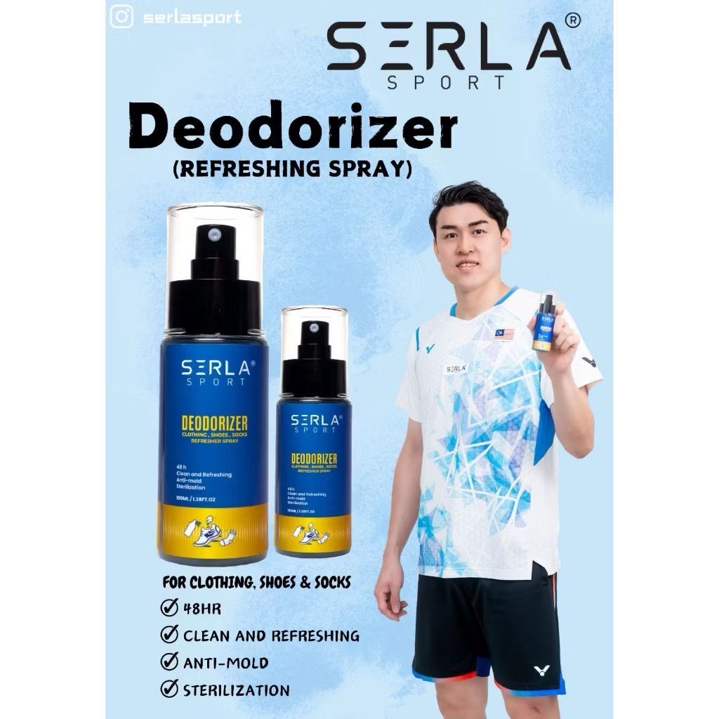 Serla Sport Deodorizer Refreshing Spray 100ml | Shopee Malaysia
